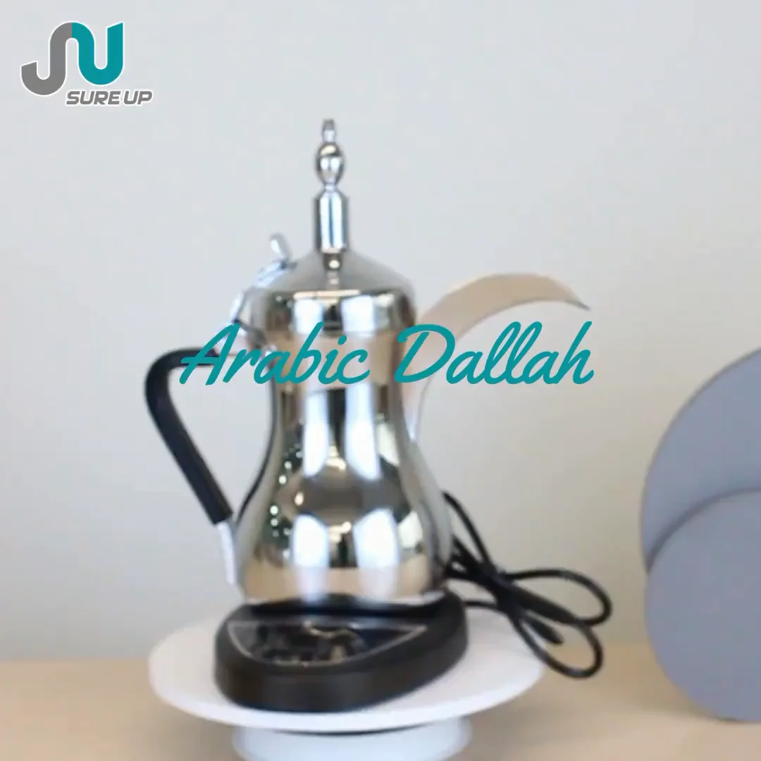 Sure Up Modern Electric Arabic Coffee Dallah Tea Pot Set With Carry Bag ...