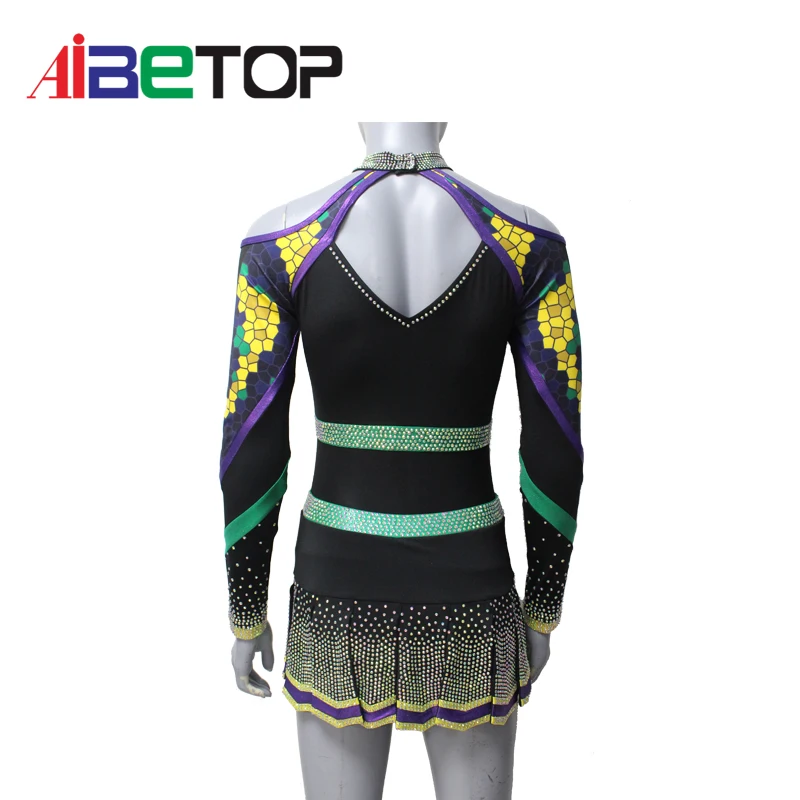 Sexy Yellow Cheerleading Uniforms Letter Printed Uniform - Buy Cheer ...