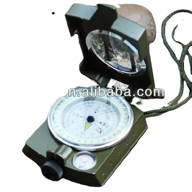 Professional Metal Compass Prismatic Sighting Compass With Pouch - Buy ...