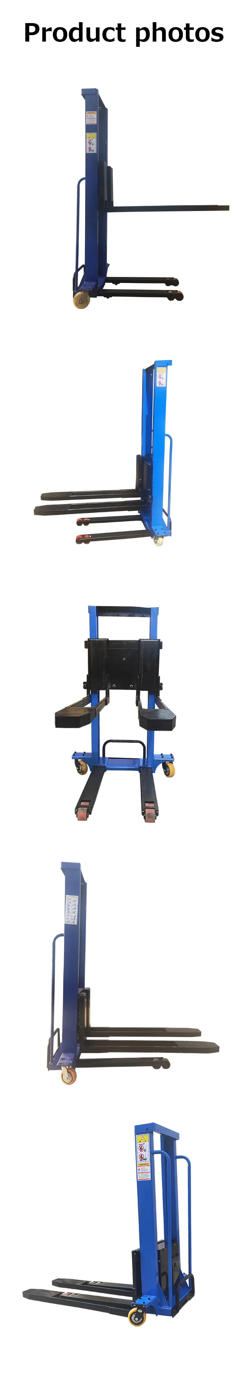 1000kg Self Loading Walking Hand Push Portable Electric Forklift Walkie ...