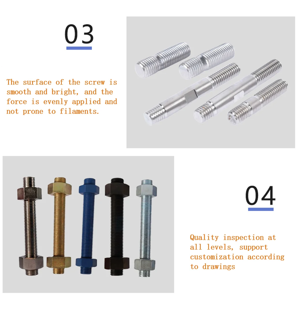 Factory Galvanized Hanger Bolts,For Ventilation Duck Work Double Thread ...