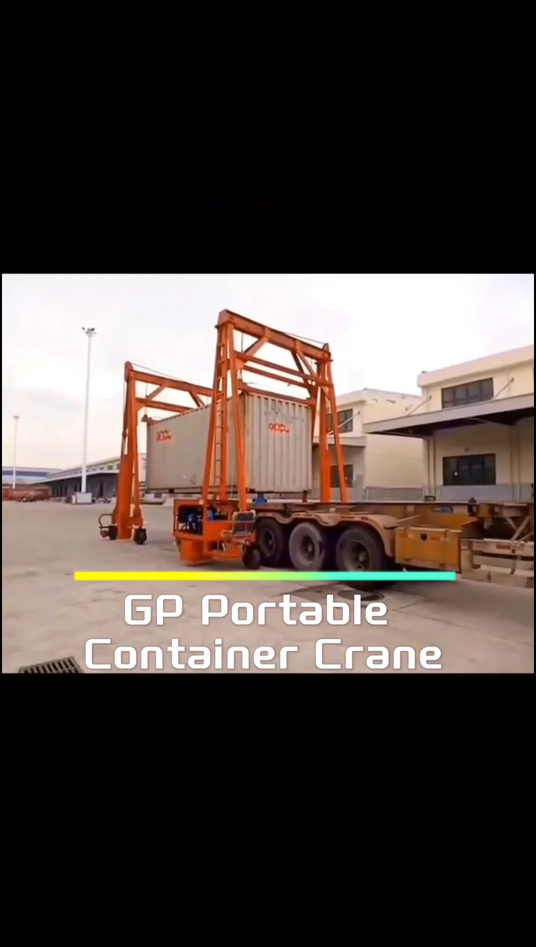 20ft 40ft Mobile Portable Lift Shipping Container Crane Yard Shipping ...