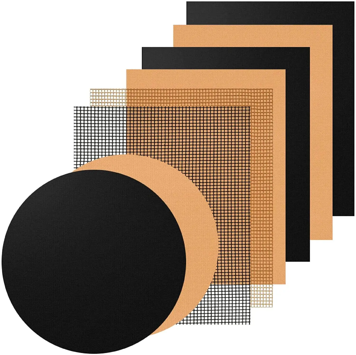 Reusable Ptfe Cooking Grill Sheet Oven Liner Black Mesh Grill Mat - Buy ...