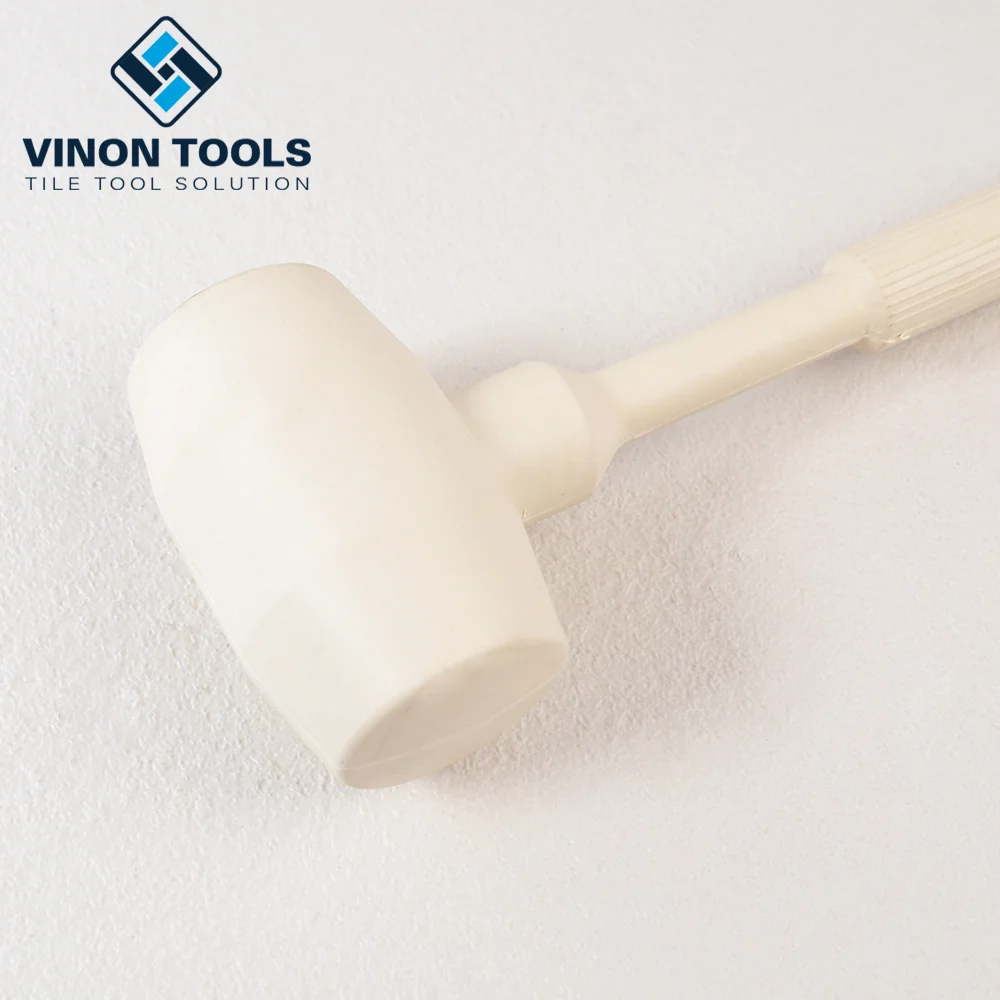 VINON TOOLS Tile Mallet Hammer - Durable White Rubber
