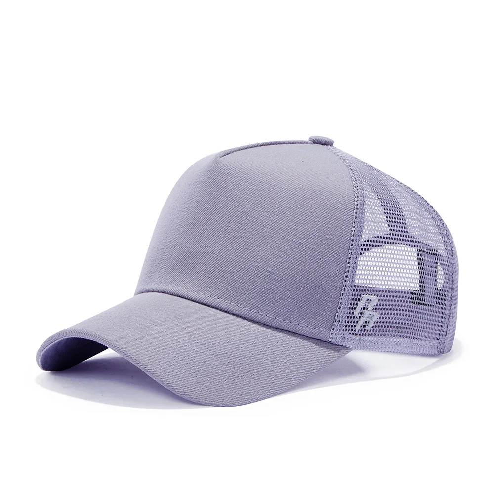 Wholesale Letter logo Breathable Mesh Grey Baseball Caps for Adult ...