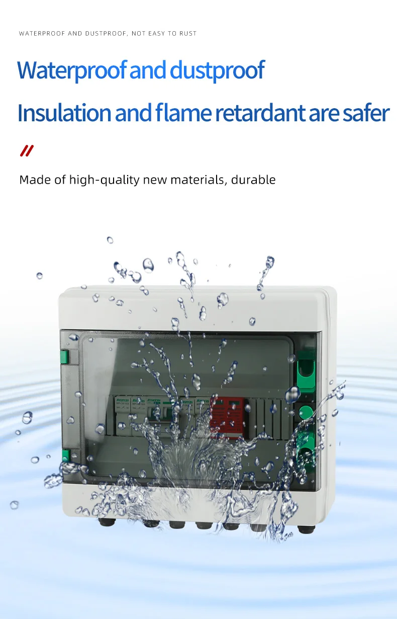 SAIPWELL Photovoltaic Bus Box - 63A Solar Panel Circuit Breaker