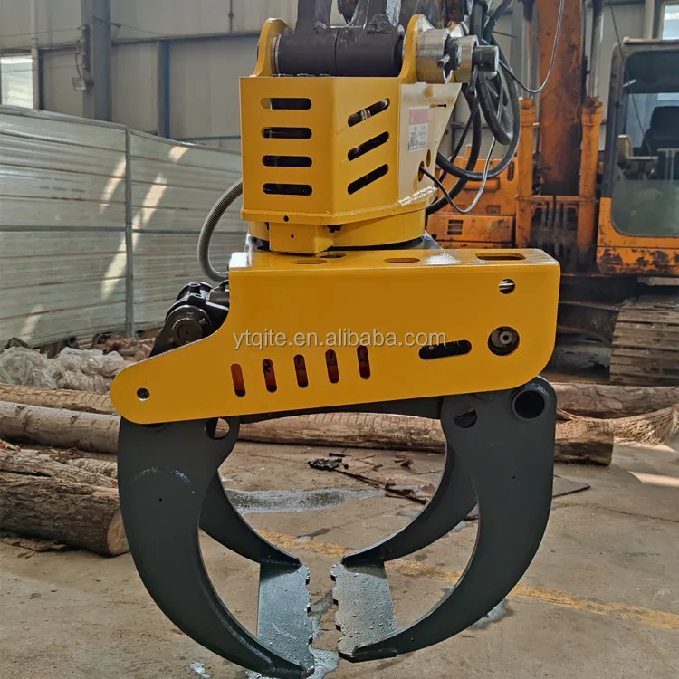 Hydraulic Rotating Wood Log Grapple Saw For Cutting For Excavator - Buy ...