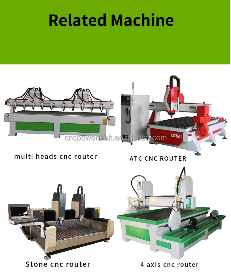 Cheap Wood Work 4-Axis CNC Router 1325 Cutting Machine with Stepper ...