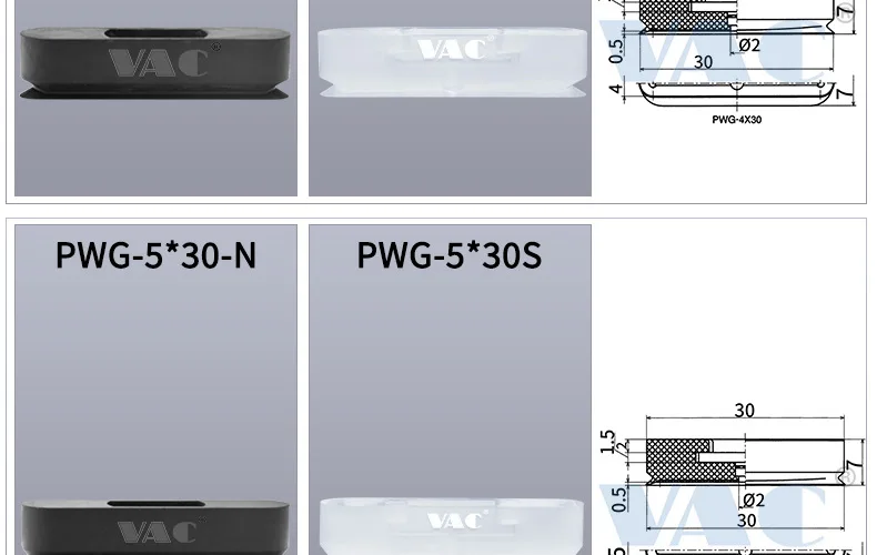 Production Strip Oval Vacuum Sucker Suction Label Pfg-3.5 * 7 5*10 2*4 ...