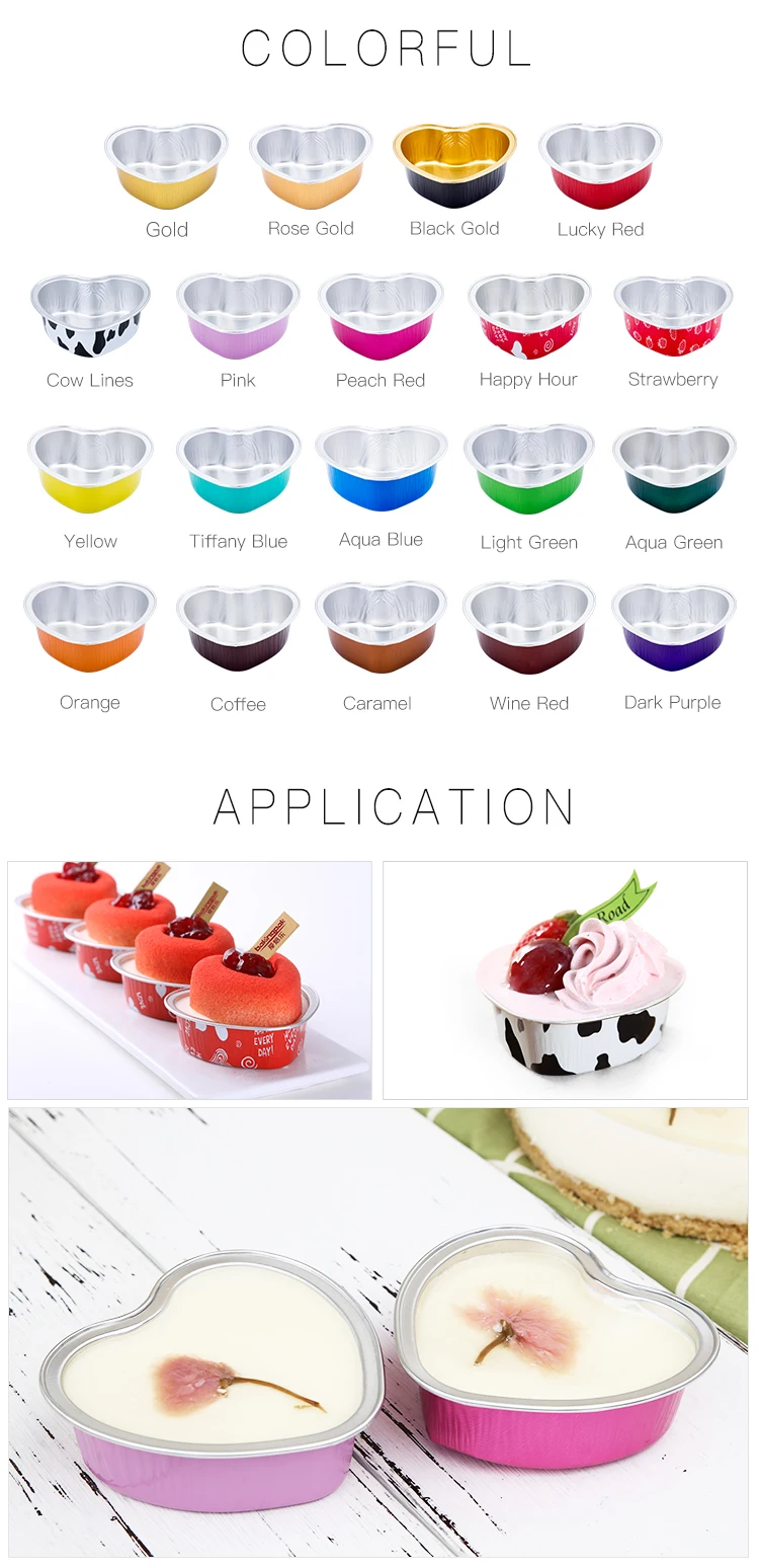 Fast Food Packaging 100ml Baking Cake Jam Cup Oven Bowl Disposable ...