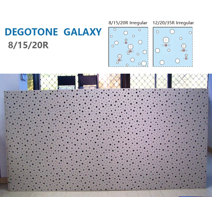 1200x2400x12mm Acoustic Gypsum Board Perforated Plasterboard Round Hole ...