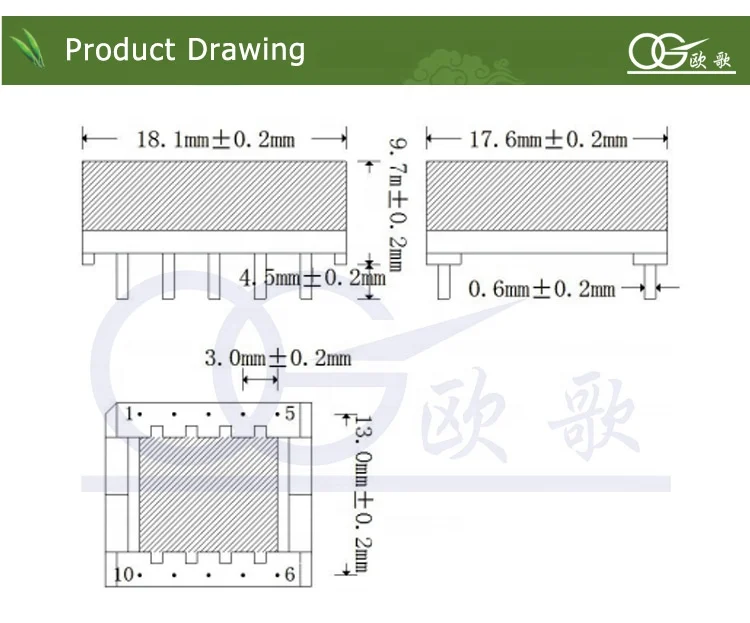 Epc17 Transformator 220v 12v Micro Transformer Horizontal Single Phase High Frequency ...