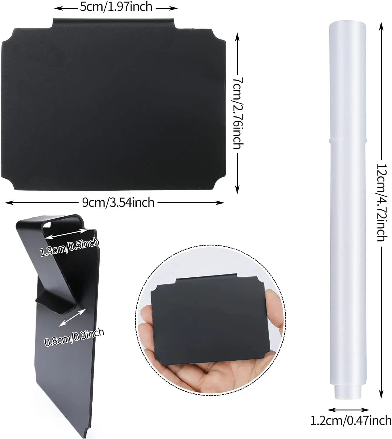 High Quality Writable Black Board Basket Labels For Removable Storage ...