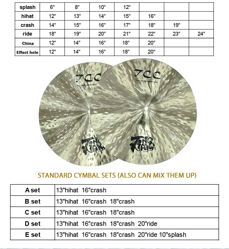 Tongxiang Cymbals - Handmade Quality with Convenient Bag
