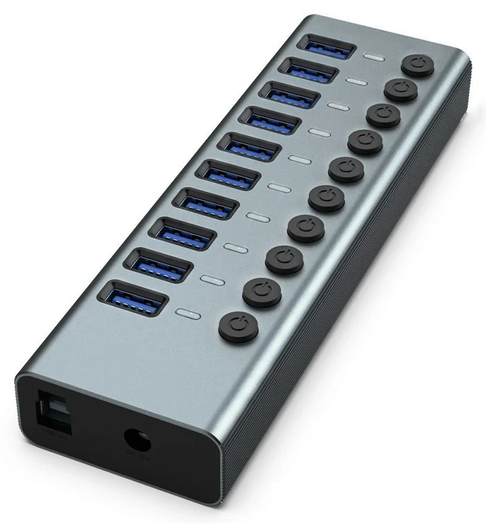 10 Ports USB C 10G Hub OEM Multi Portable Hub USB 3.1 Gen2 Overvoltage ...