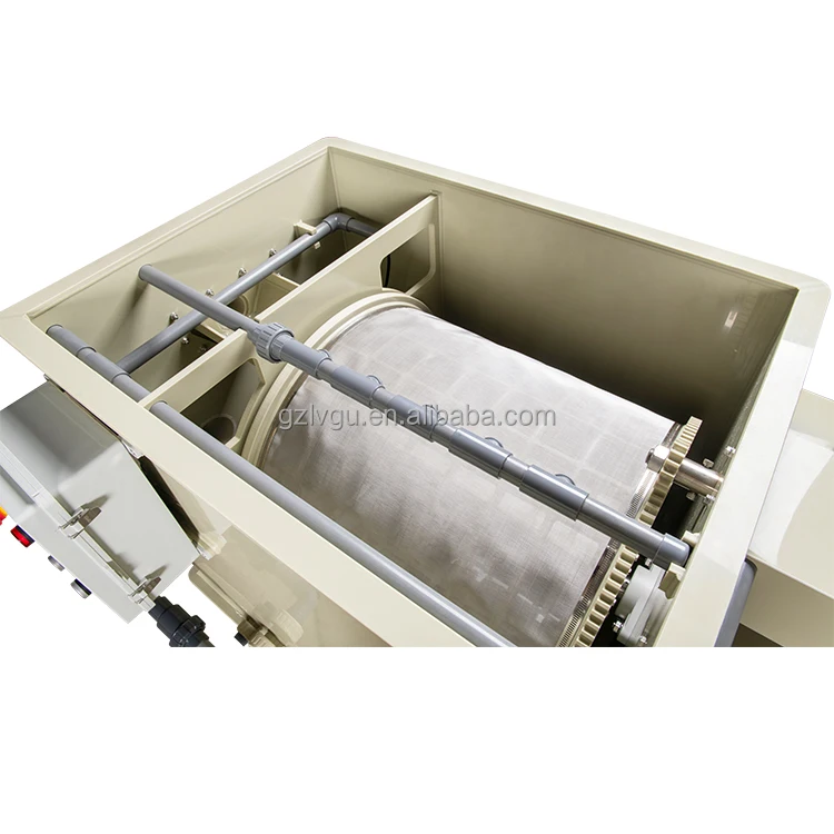 Water Reuse Circulation System Drum Filter Equipment Water Filtering ...