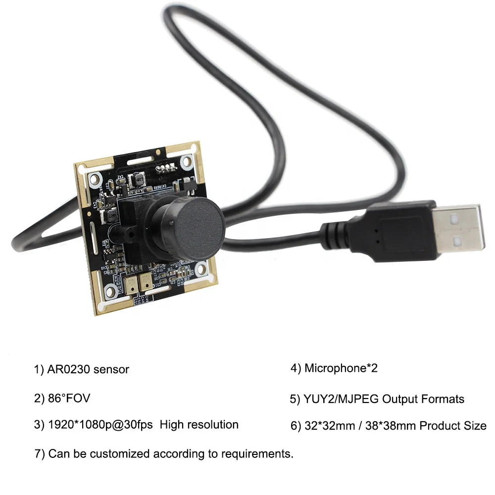 Oem 3mp Pixels Sensor Ar0331 100db 30fps Audio Wide Dynamic Cmos Usb2.0 ...