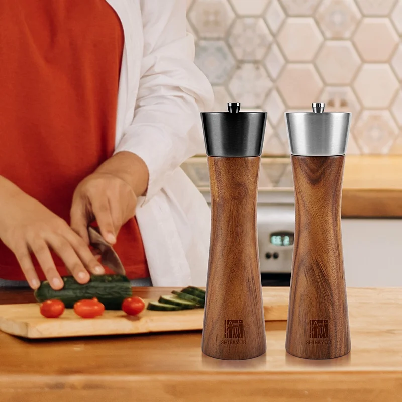 Premium blackening head Hand Pepper Mill for Spices and Seasonings ...