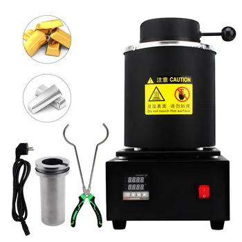 Electric High Temperature Mini Small Melting Furnace Tin Silver Copper ...