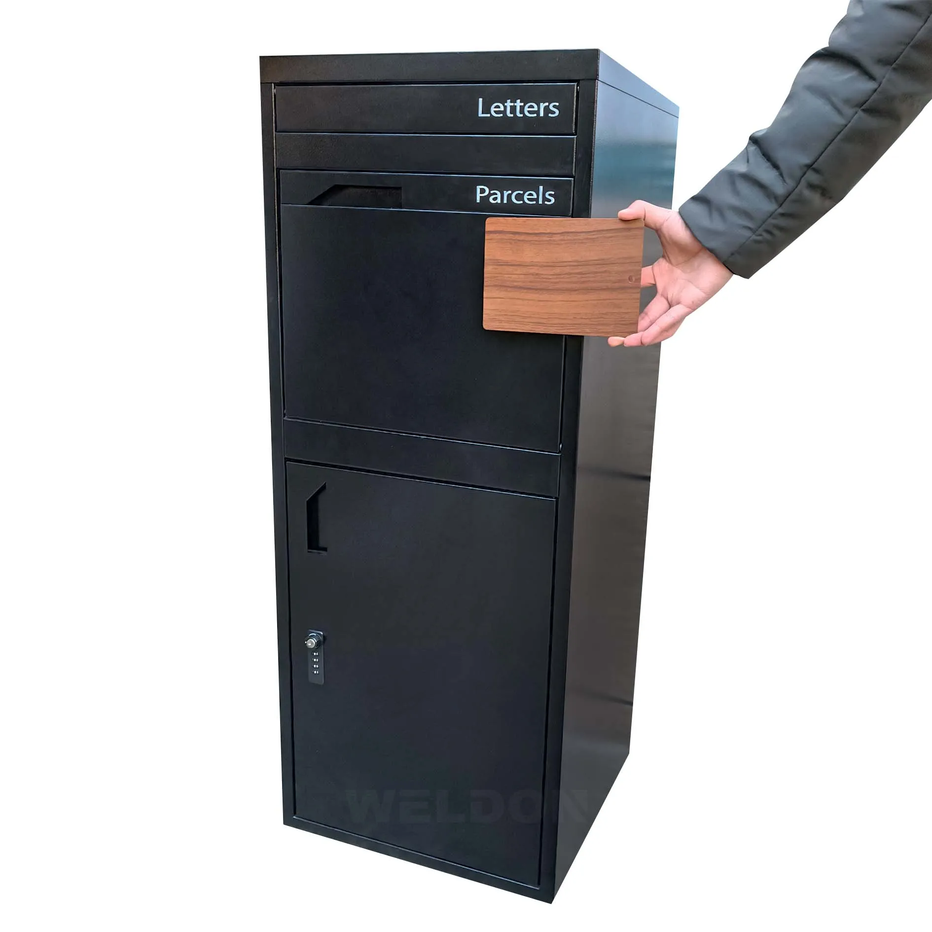 Galvanized Steel Outdoor Gate Free Standing Residential Delivery Drop ...