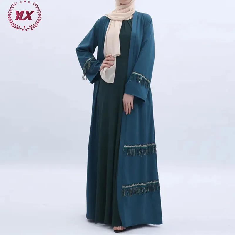 2023 Factory Direct Sale Abaya Embroidery Designs Silk Fabric Elegant ...