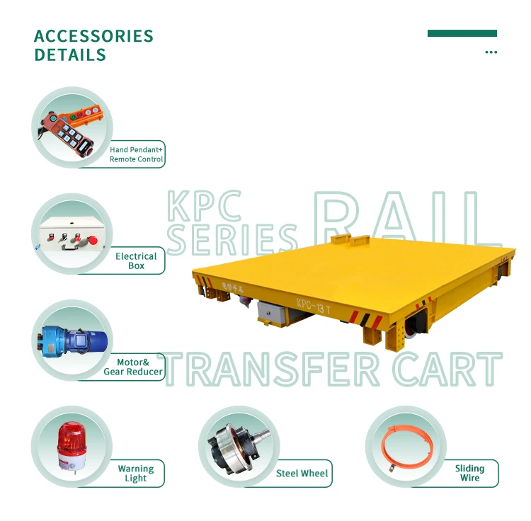 Flexible Assembly Line Busbar Powered 25t Rail Cart Transport Trolley ...
