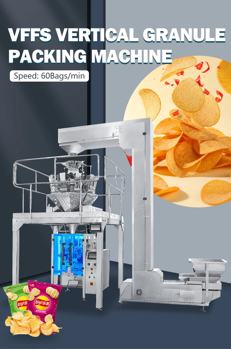 Automatic Multihead Weighing Vertical Packaging Filling Pet Snack Dog ...