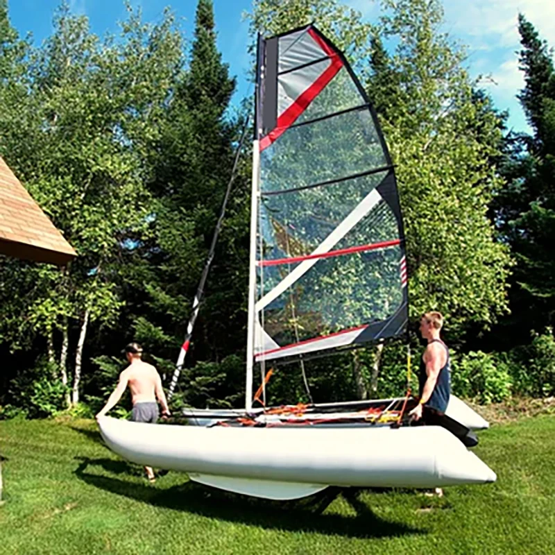 Inflatable Catamaran Sailboat - Lightweight and Portable