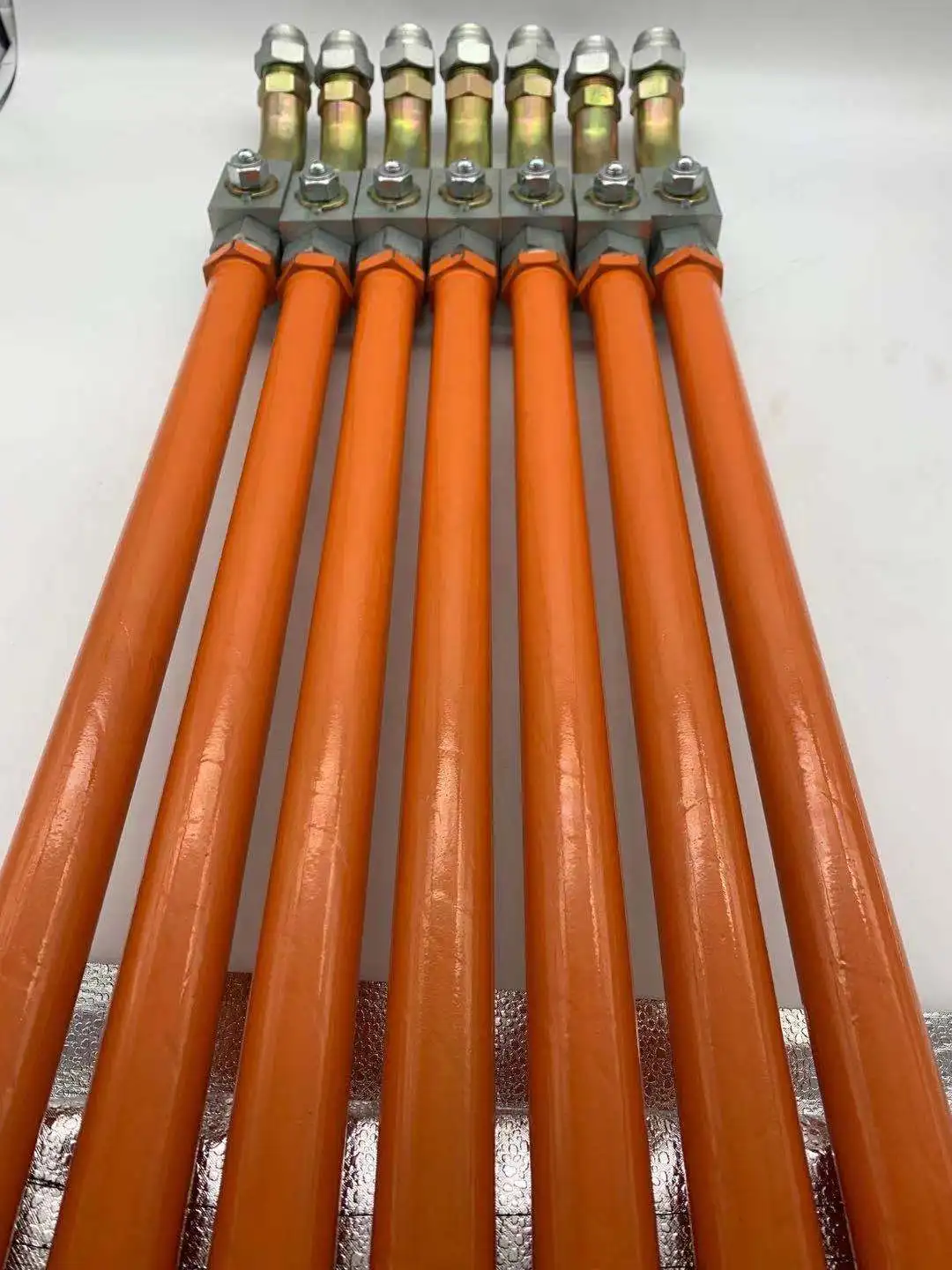 Excavator Auxiliary Pipe Line Hammer Hydraulic Hose Couplings Rock ...