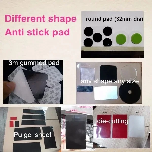 Blue PU Gel Grip Sheets - Reusable, High Sticky Tape