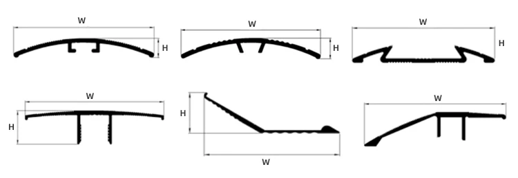 Metal Aluminium Door Threshold Laminate Flooring Aluminum Transition ...