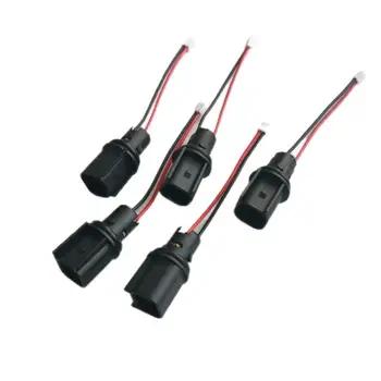 Automotive T10 Hard Head Extension Cord Base Lamp Plug Wire Harness ...