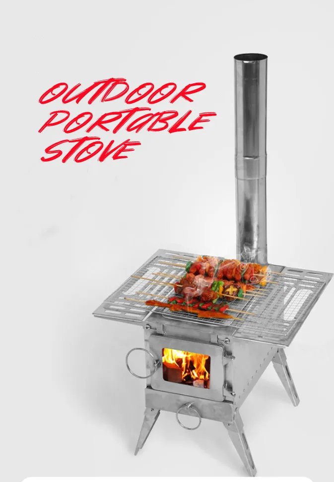 High Quality Outdoor Smokeless Portable Tent Wood Stove Camping Stove ...