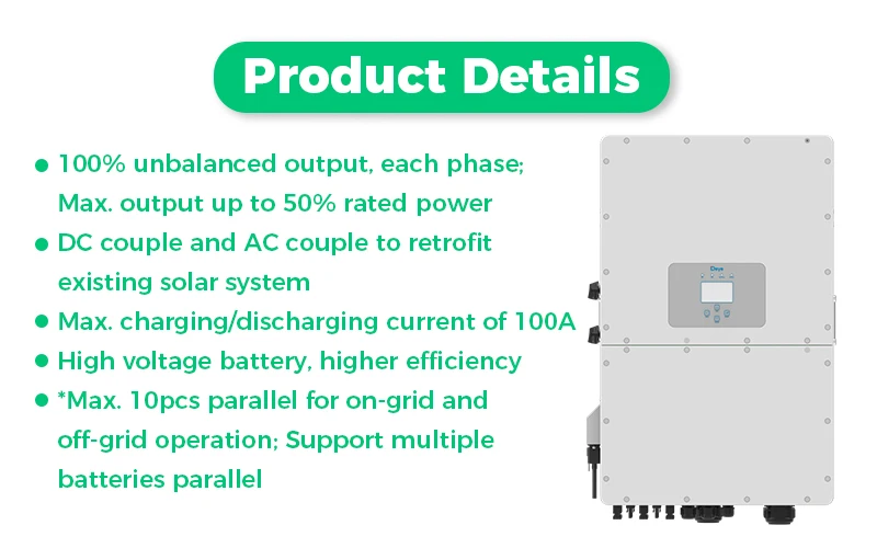 Deye 30kw高压混合逆变器sun-30k-sg01hp3-eu-bm3三相工业太阳能逆变器库存 - Buy 3相工业商业混合太阳能逆变器,Deye Sun-30k-sg01hp3-eu ...