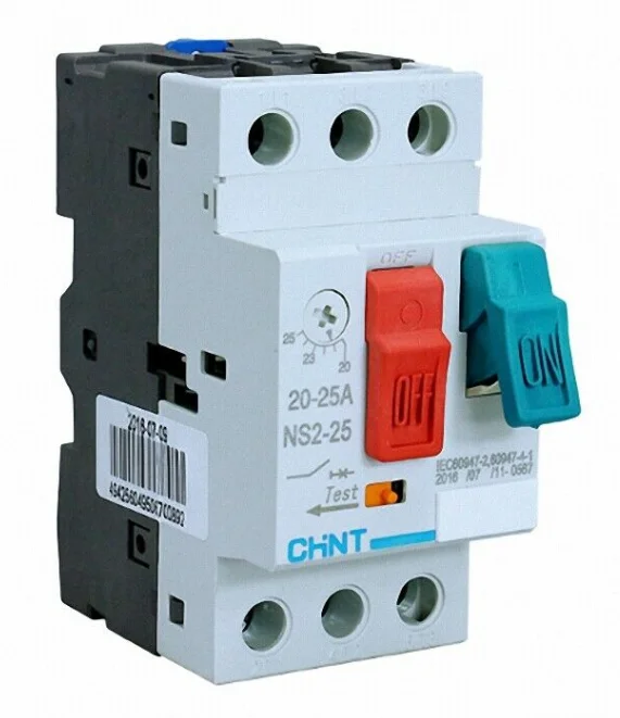 CHINT NS2 series motor starter Push-button type MPCB NS2-25 0.1-0.16A 0 ...