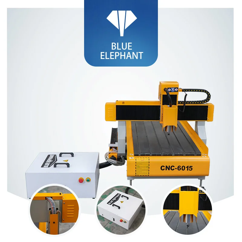 Blue Elephant1212 6090 Desktop Mini Cnc Router 3 Axis Wood Cutting ...