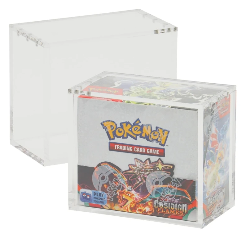 Custom Designed Clear Acrylic Booster Pack Display Box