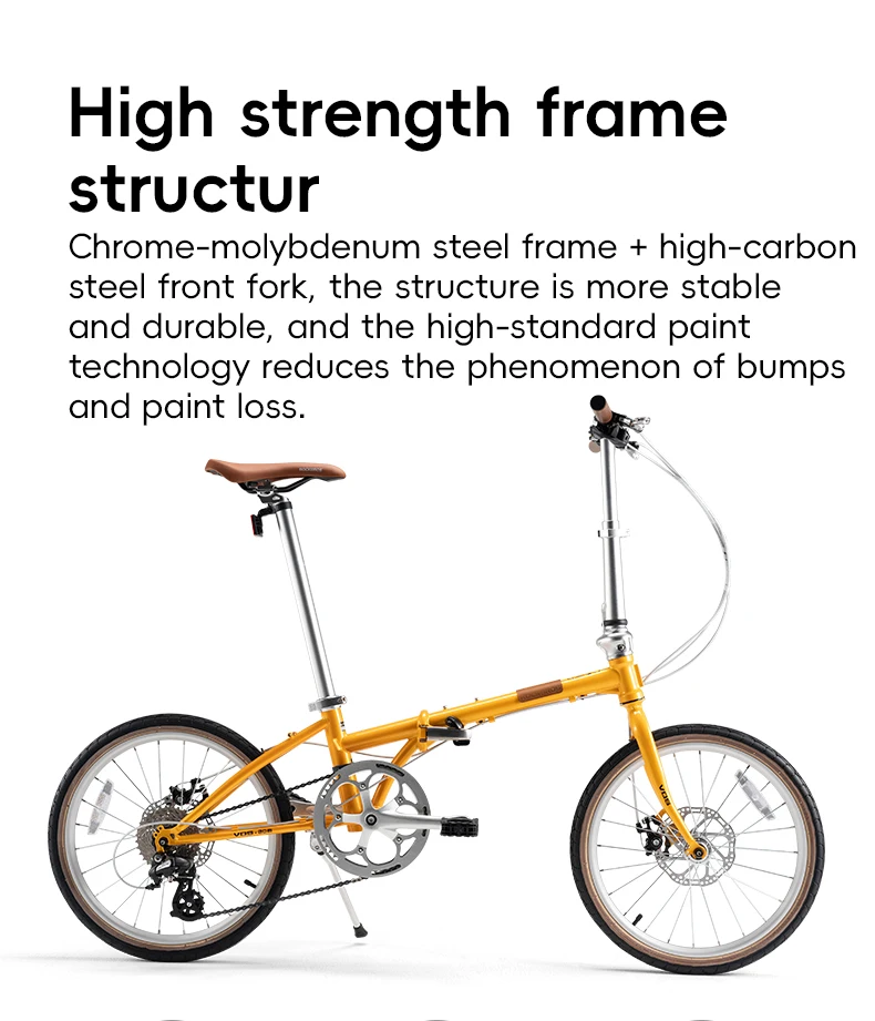 ROCKBROS 20 Inch Folding Bike - Lightweight & Durable