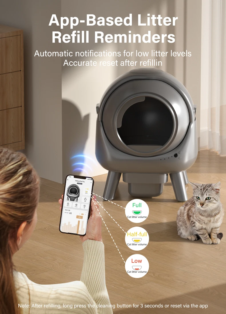 Els Pet Automatic Self-Cleaning Litter Box for Cats