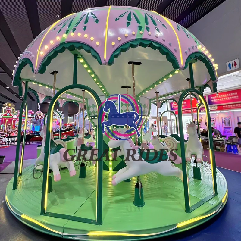 Affordable Outdoor Amusement Park Carousel Medium-sized Merry Go Round ...