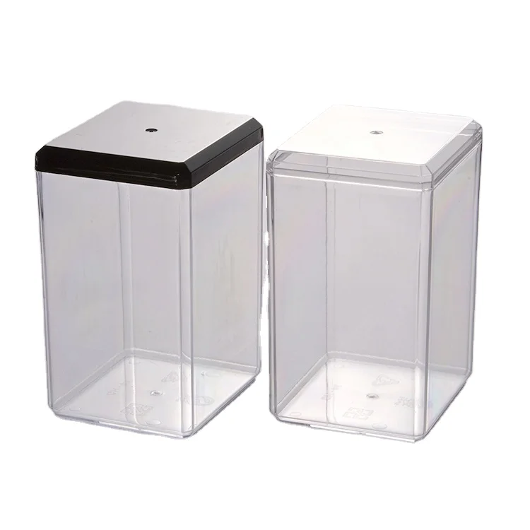 large Transparent Cracker black Boxes Plastic nut Cookie Candy Biscuit ...