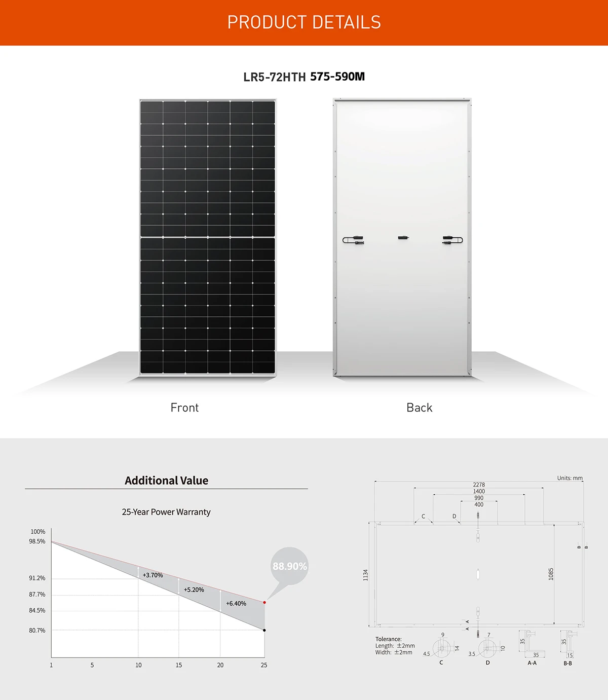Best Value LONGI Solar Hi-MO6 Photovoltaic Modules 590W 585W 580W High ...