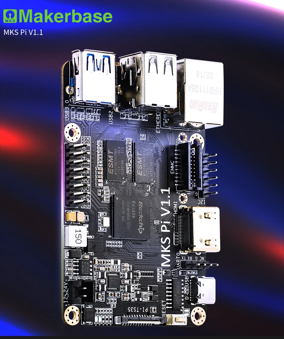 MKS Pi V1.1 Controller - 64bits Soc Onboard PI-TS35 Display