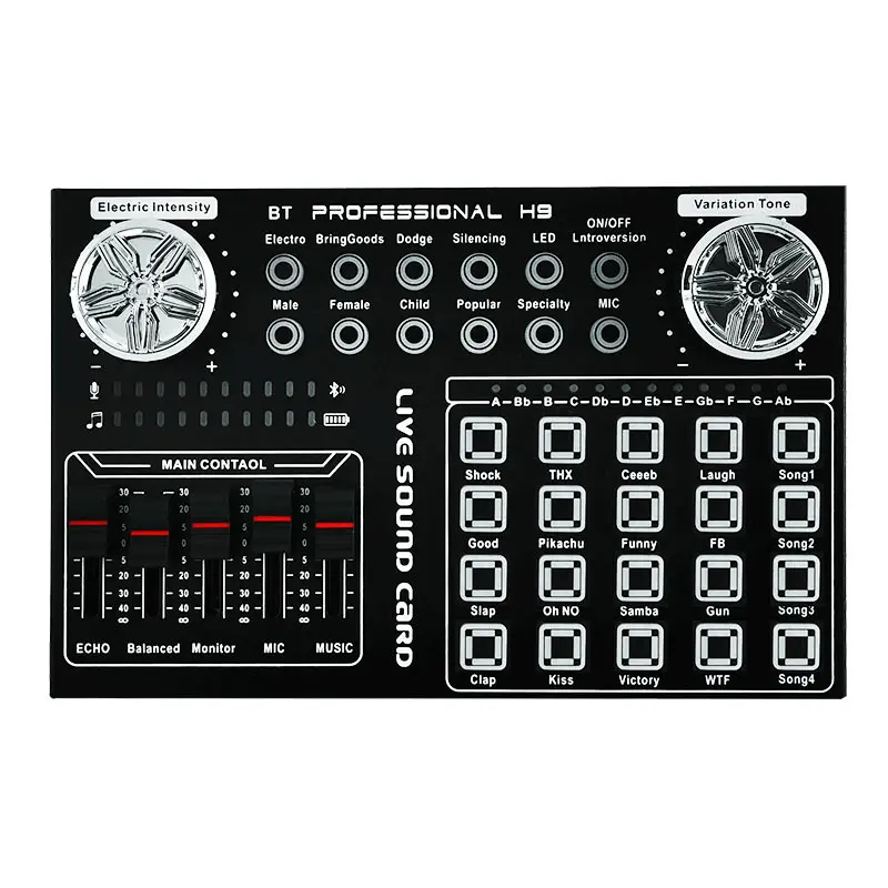 Cheap Sound Card H9 Studio Karaoke Soundcards For Karaoke Sound Card ...