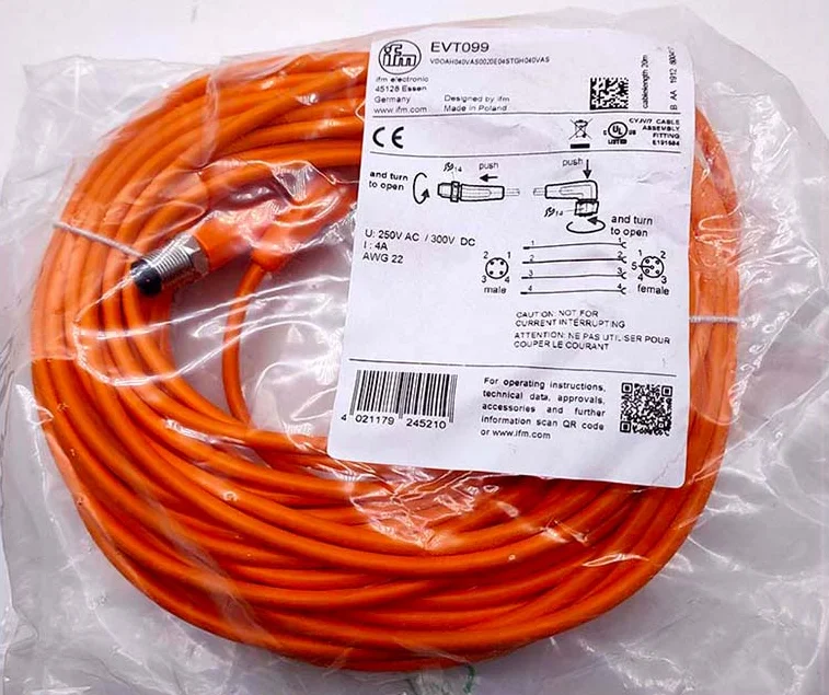 Ifm Available M12 Elbow Sensor Connection Cable Evc005 Evc005 - Buy ...