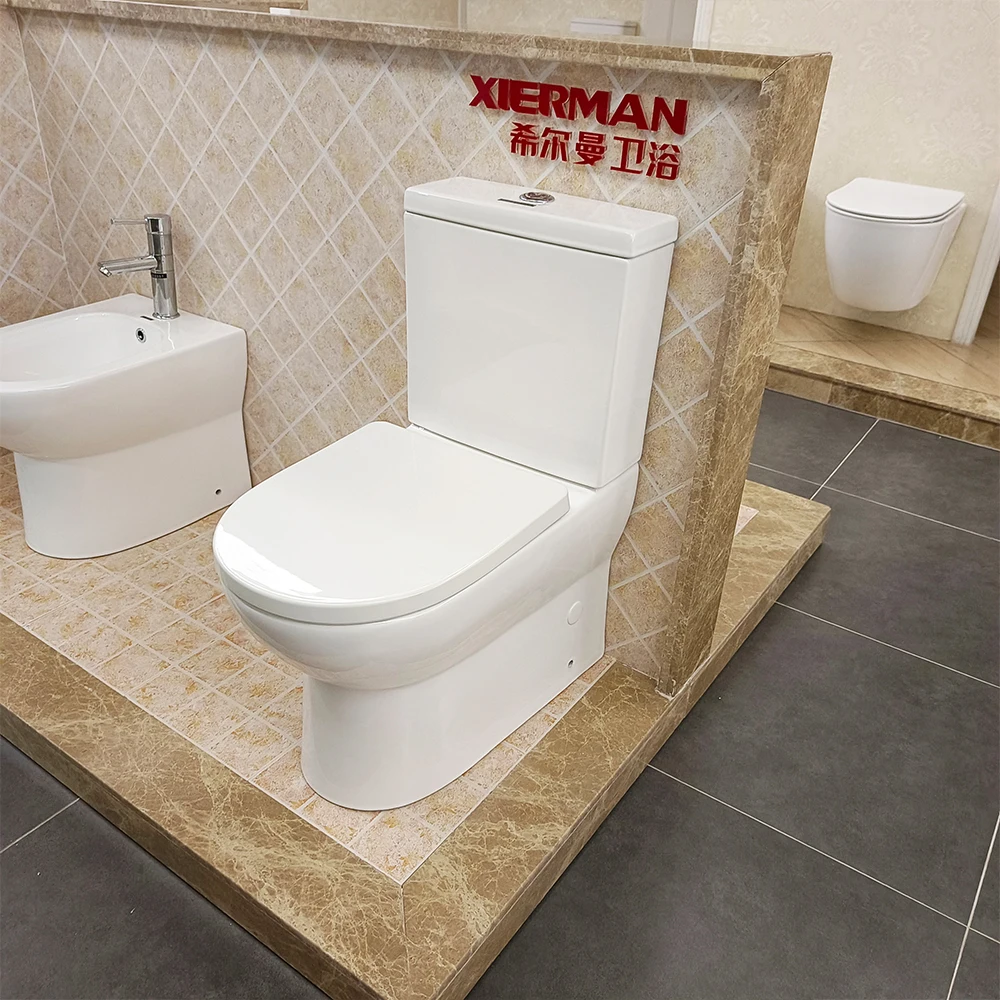 Modern WC Bathroom Toilets - Ceramic Two Piece Sanitary Ware