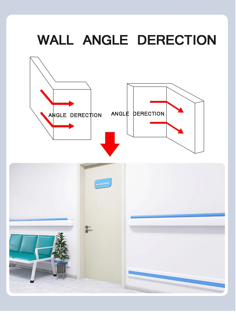 Modern 159mm Hospital Vinyl Stair Handrail - Durable & Stylish