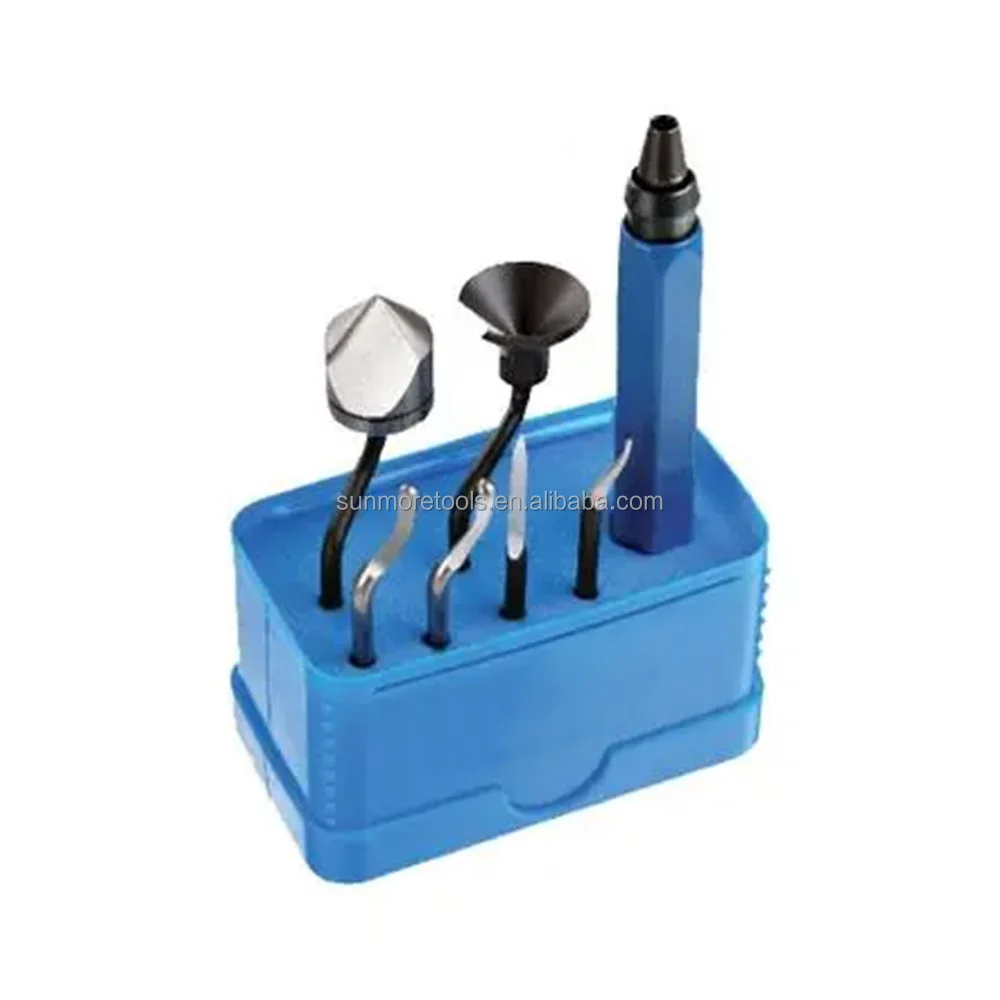 7pc Aluminium Deburring Tool Kit Deburr Cutters Set,Rotary Deburr ...