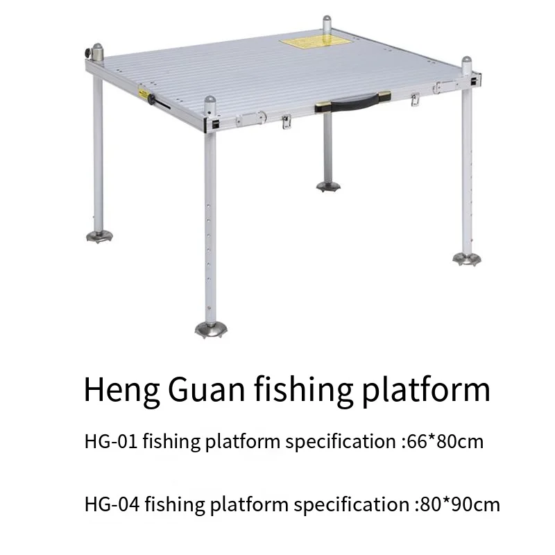 Adjustable Height Aluminum Fishing Platform Stable And Foldable Fishing ...
