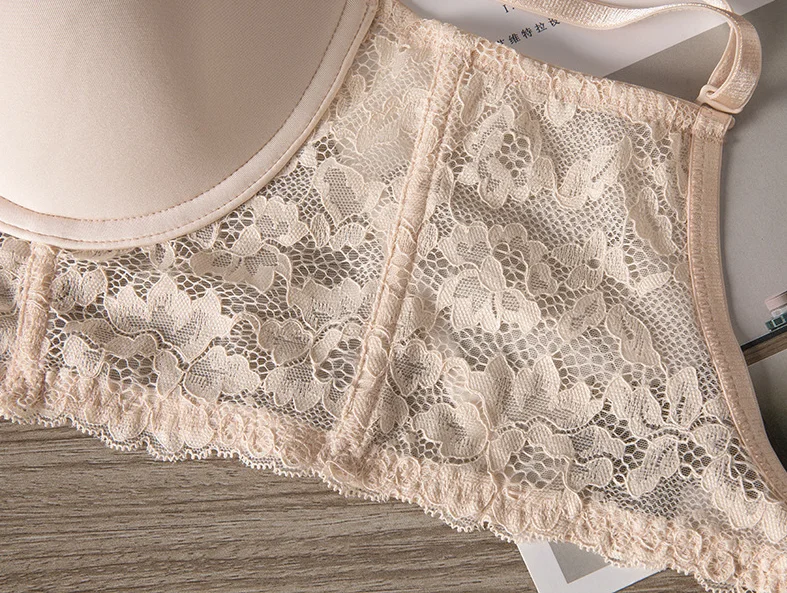 Women Bras Seamless Solid Pattern Wired U Shaped Cup Multi-way Wearing ...